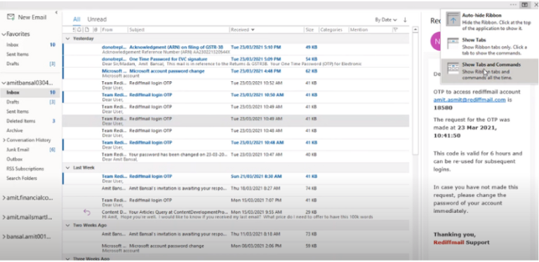 Where Is The Tools Menu In Outlook?