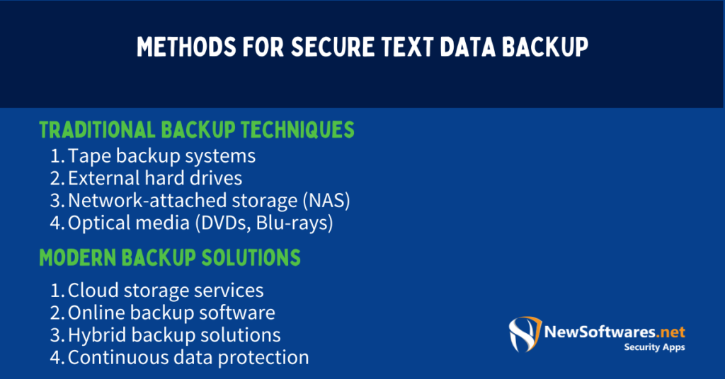 Can Text Data Be Backed Up Securely? - Newsoftwares.net Blog