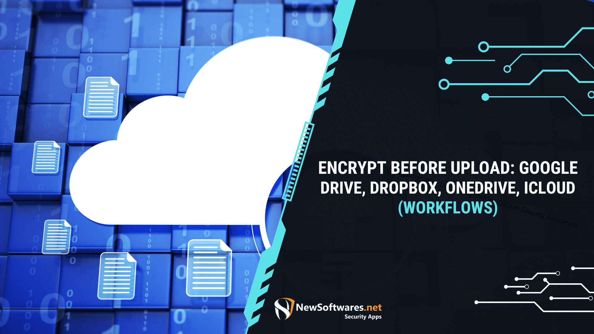 Encrypt Before Upload: Google Drive, Dropbox, OneDrive, ICloud (workflows) - Newsoftwares.net Blog