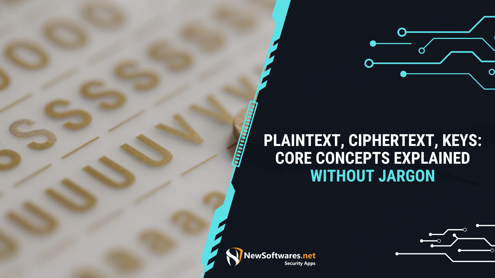 Plaintext, Ciphertext, Keys: Core Concepts Explained Without Jargon - Newsoftwares.net Blog